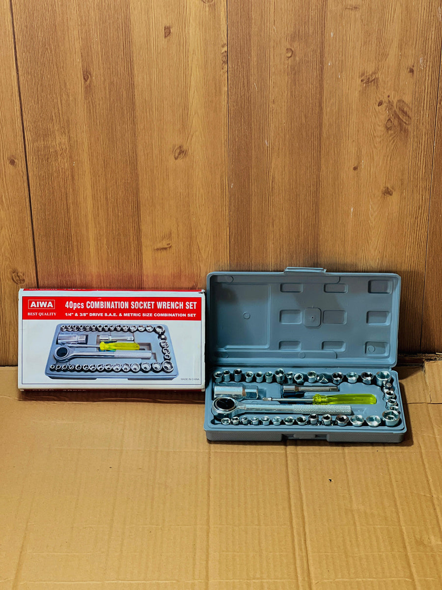 Aiwa Multi Purpose Combination Socket Tool Set (40 Pieces) – AL-Hadi ...